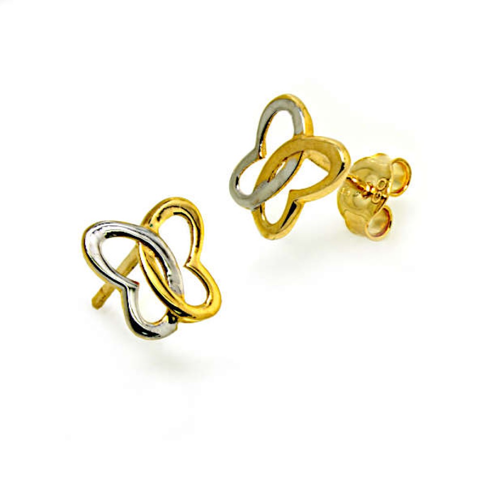 Skeletal Butterfly Stud